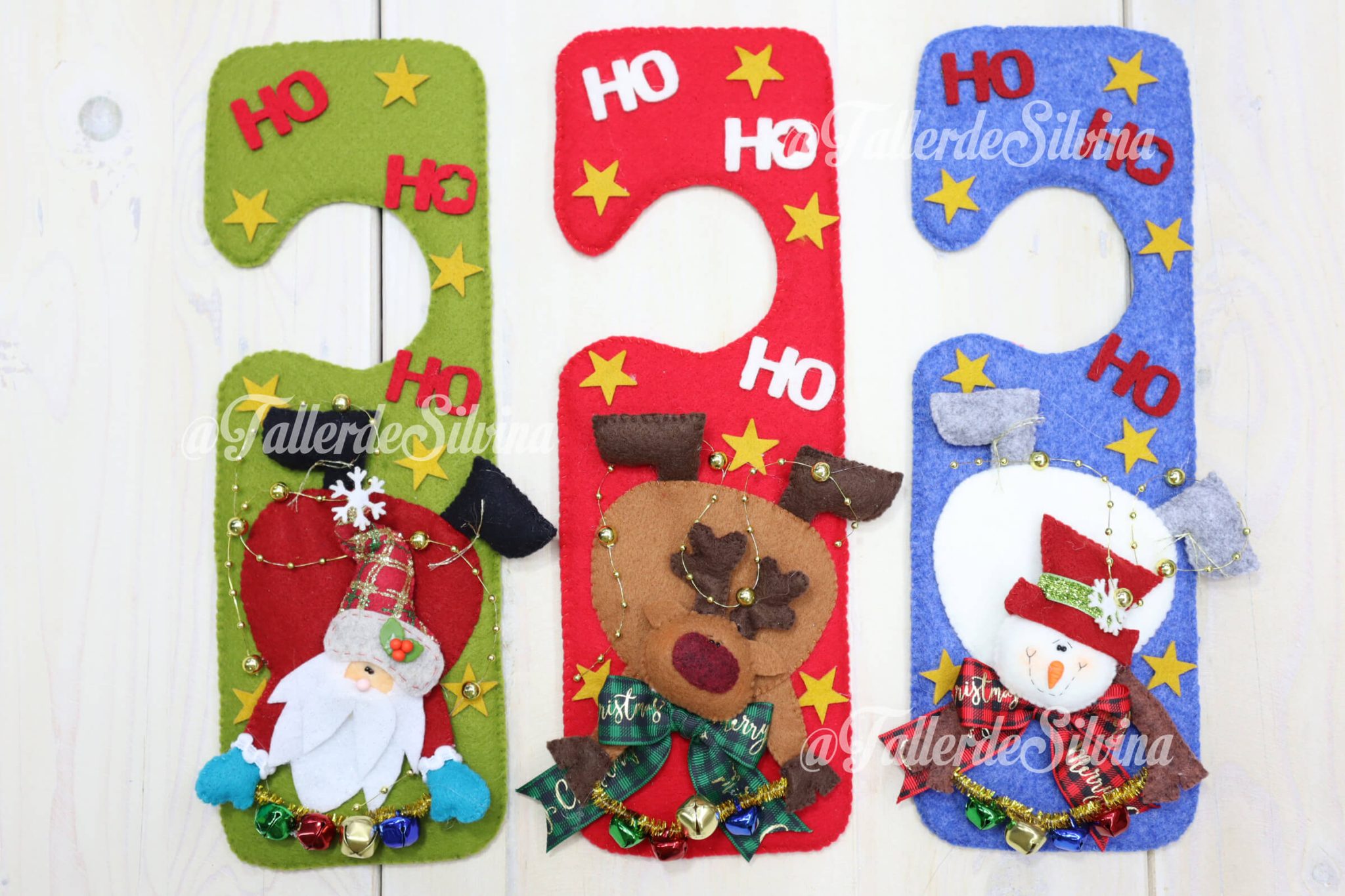 Colga Puertas hohoho - taller de silvina manualidades