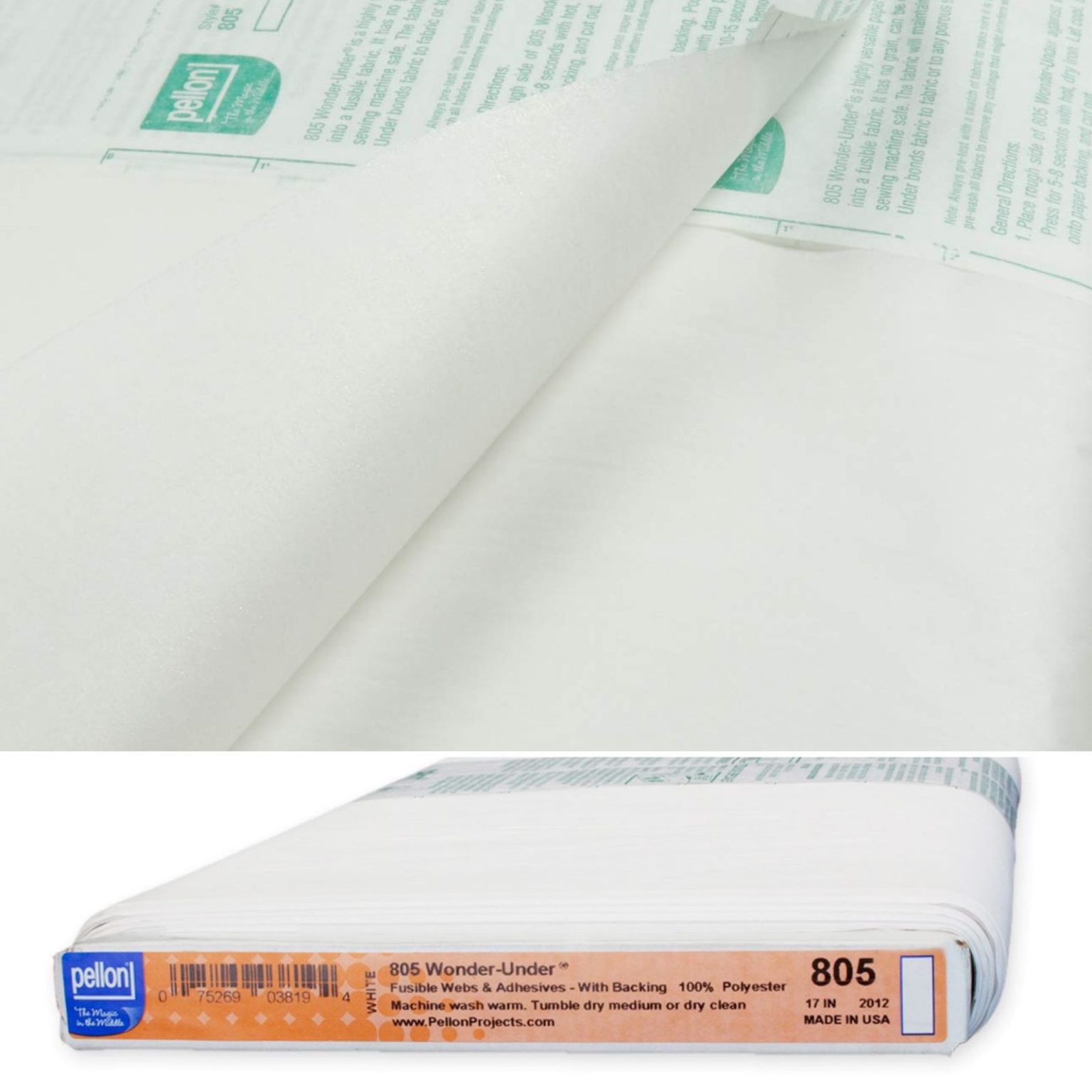 Papel Pellon 805 Termo - adhesivo 0.45 x 1 Mt - taller de silvina